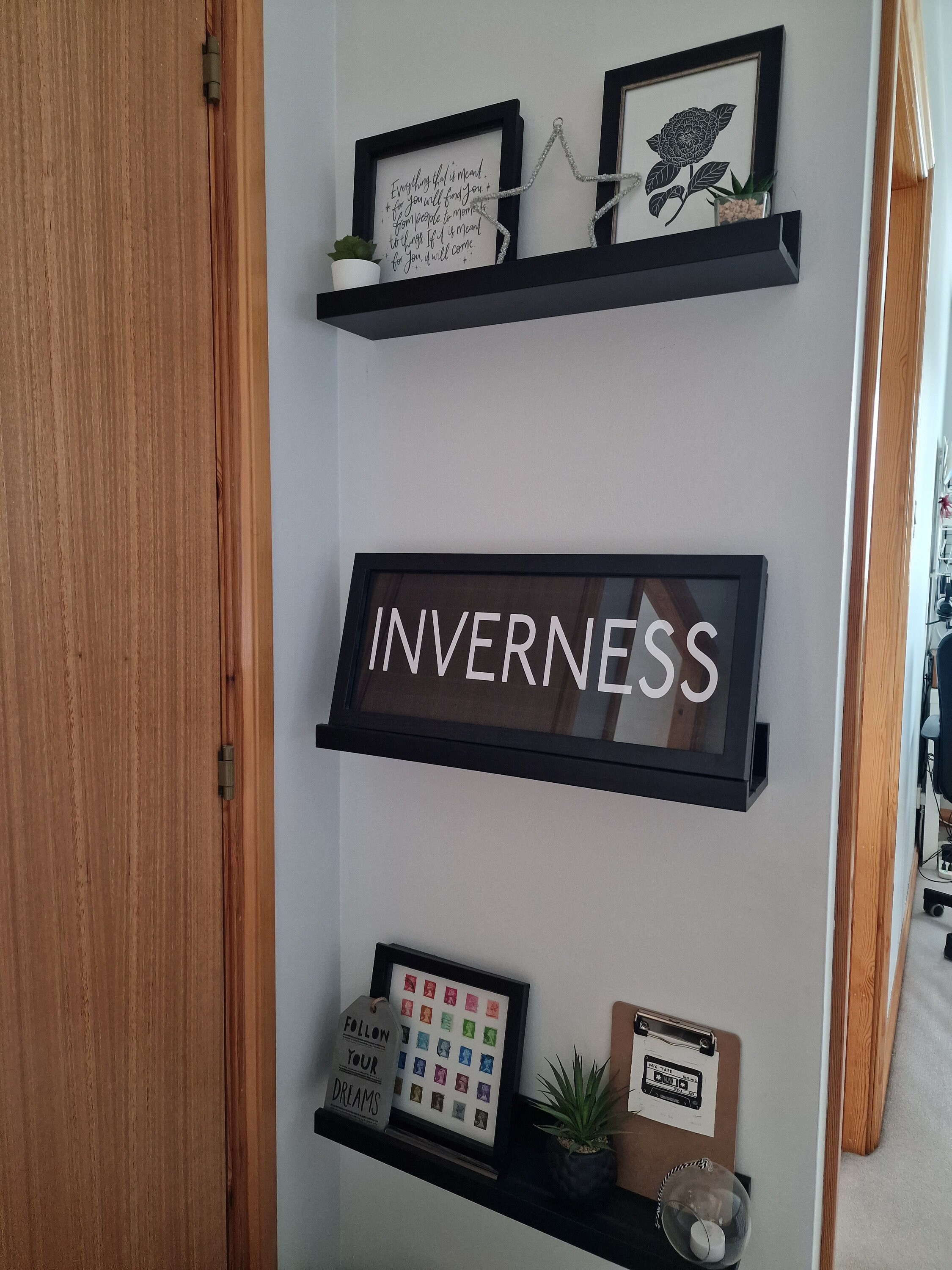 Replica Bus Blind Frame - Bus Blind - Personalised Frame - location ...