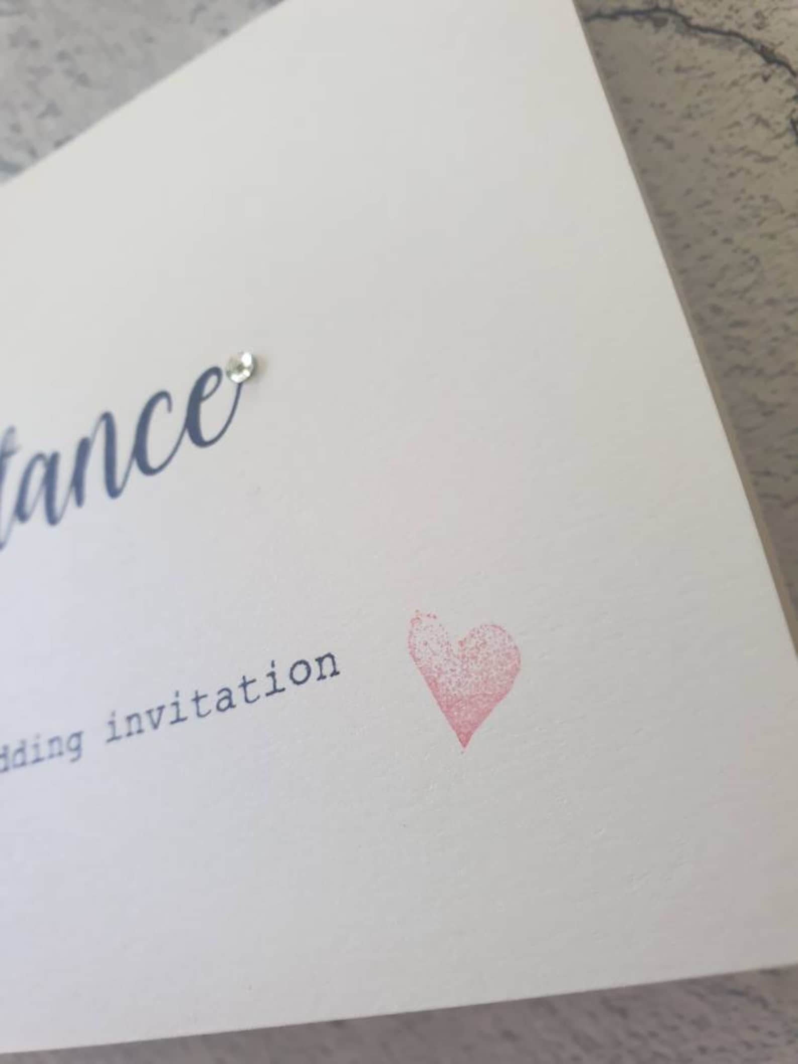 Wedding Acceptance Card - Acceptance Card - Wedding Invite RSVP - Reply ...