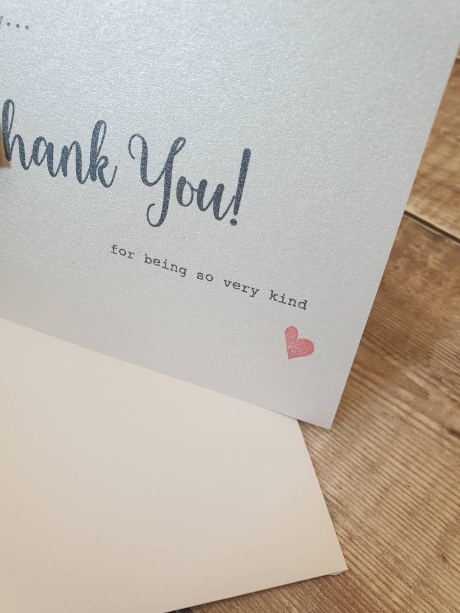 Thank You Card Personalised thank you card thanks card | Etsy