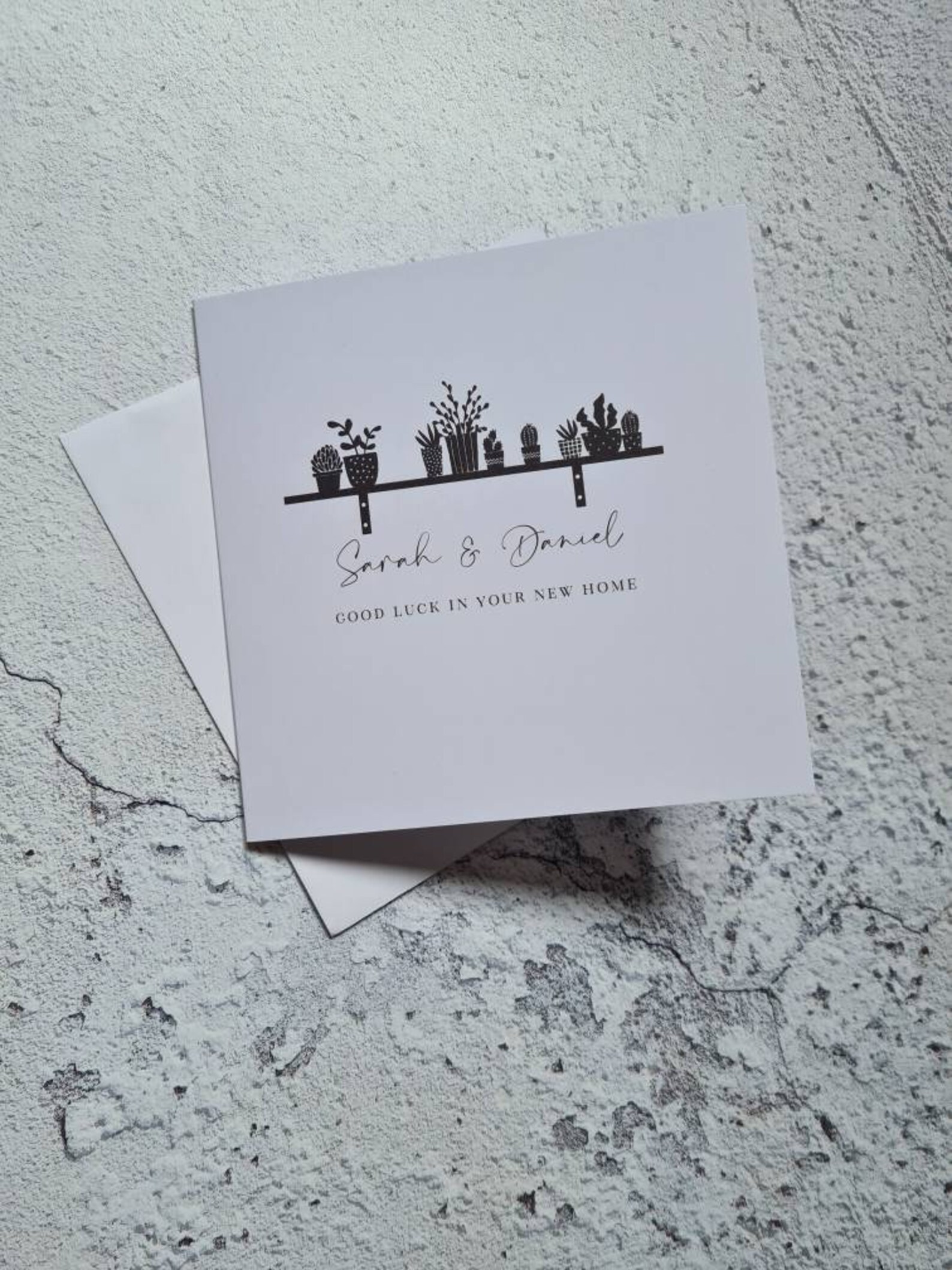New Home Card - Personalised New Home Card - First Home Card - Pot ...