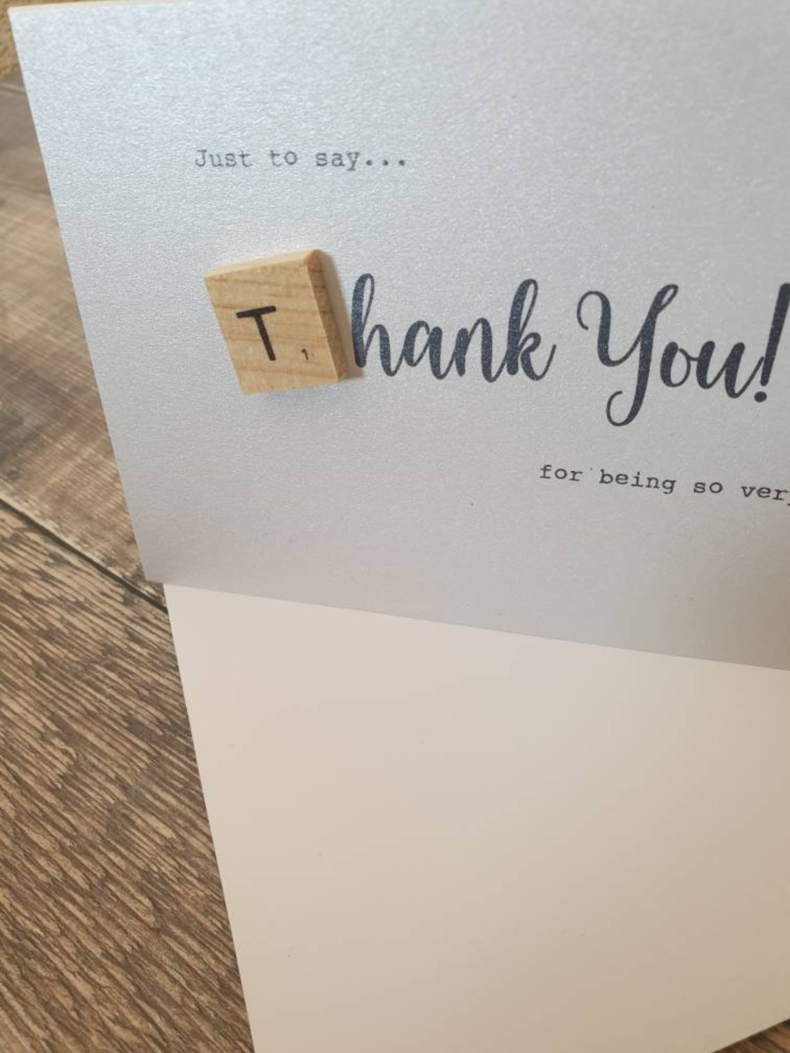 Thank You Card Personalised thank you card thanks card | Etsy