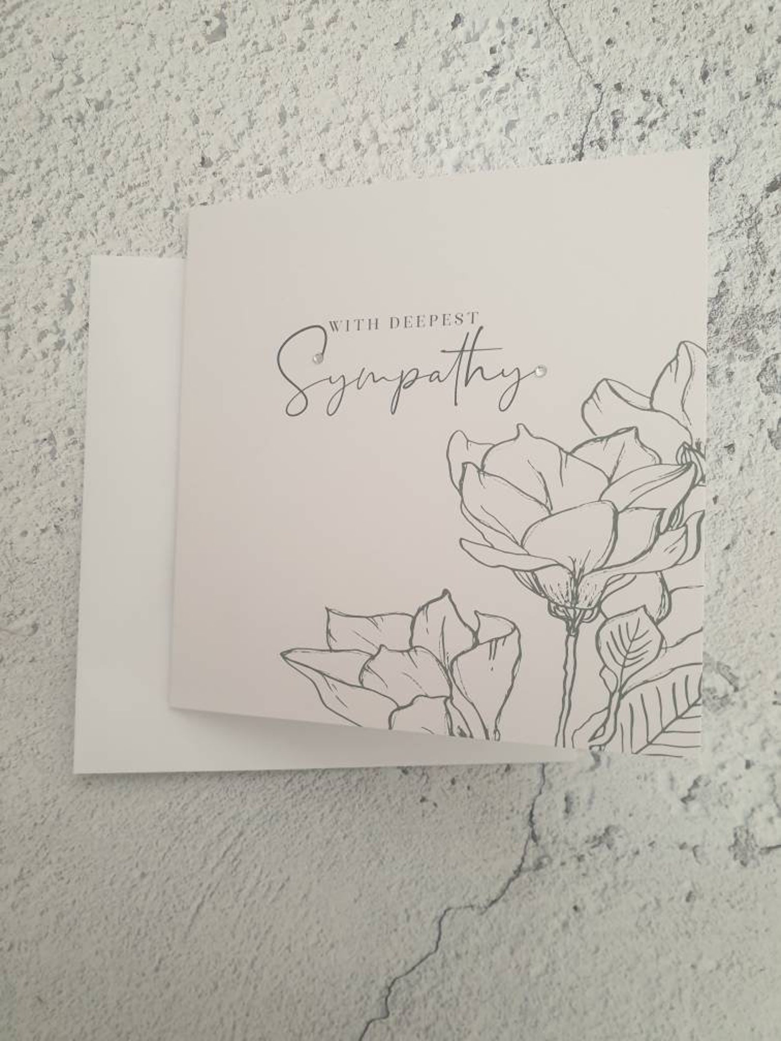 Sympathy Card - Deepest Sympathy Card - Sorry for Your Loss - Death ...