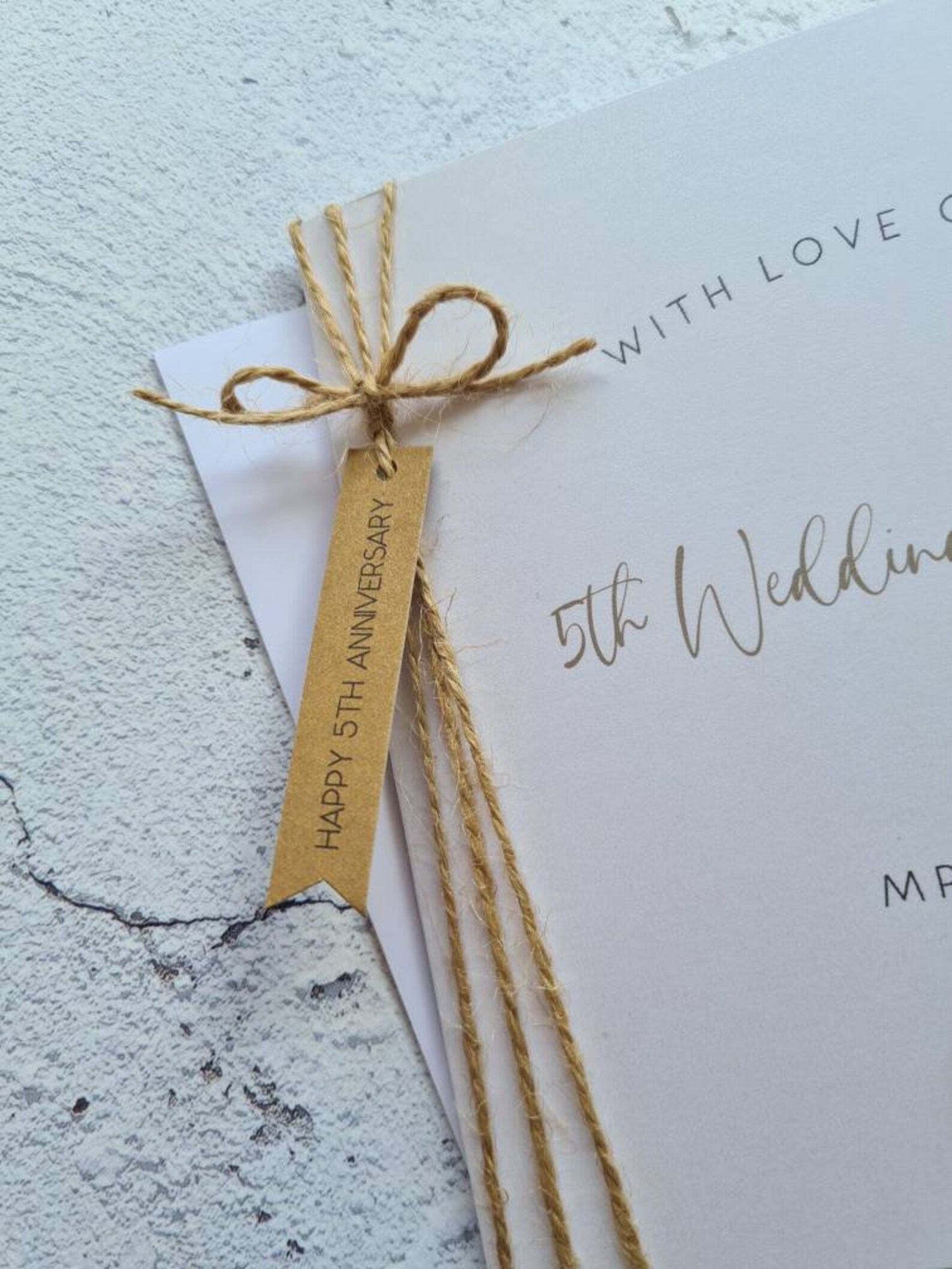 Anniversary Card 5 Year Anniversary Card Wood Anniversary Wood ...