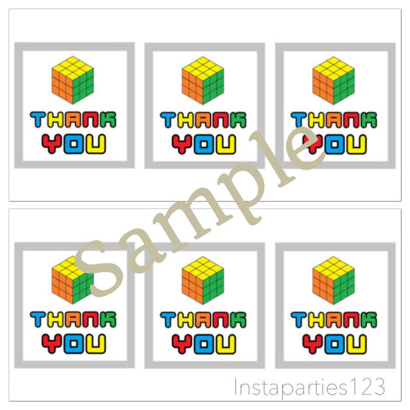 Rubiks Cube Stickers - Etsy