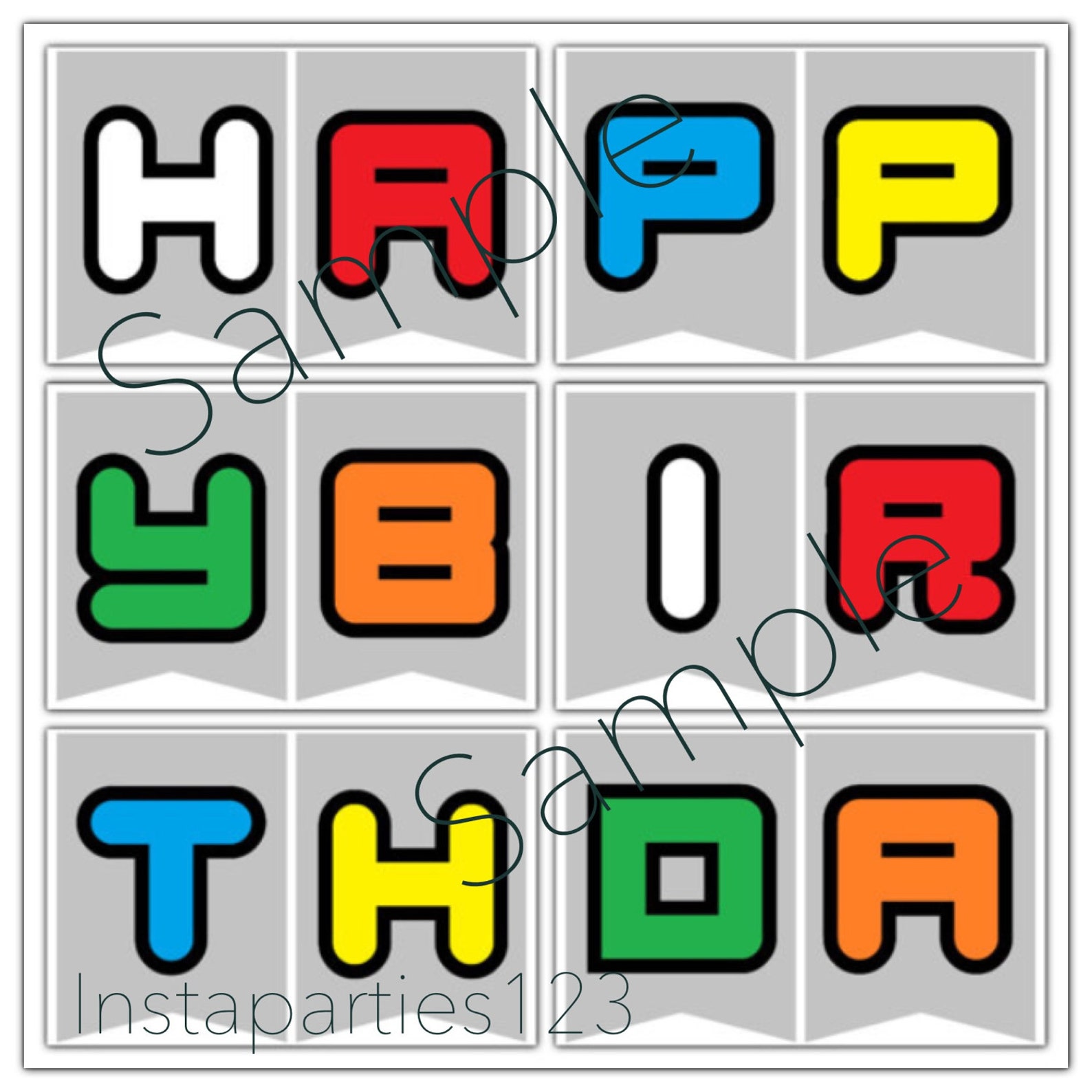DIGITAL Rubiks Cube Complete Party Instant Download Editable ...