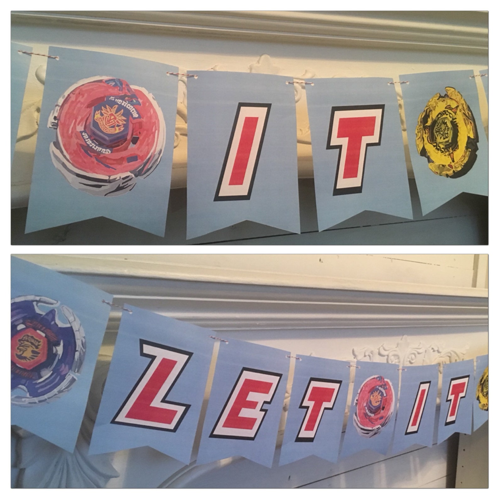 DIGITAL Beyblade Banner BLUE Instant Download PDF Files | Etsy