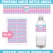 Printable Pop It Fidget Spinner Party Water Bottle Label DIGITAL ...