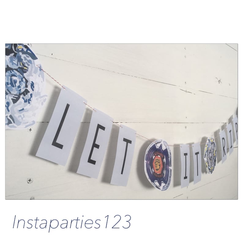 DIGITAL Beyblade Banner Instant Download PDF Files Birthday Party Let ...