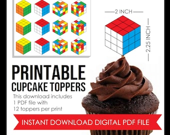 Rubiks Cube Cake Toppers - Etsy