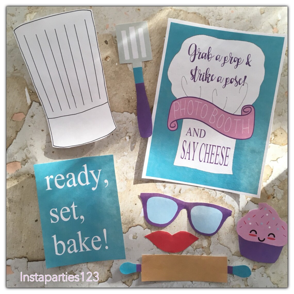 DIGITAL Baking Cooking Photo Booth Props Instant Download - Etsy