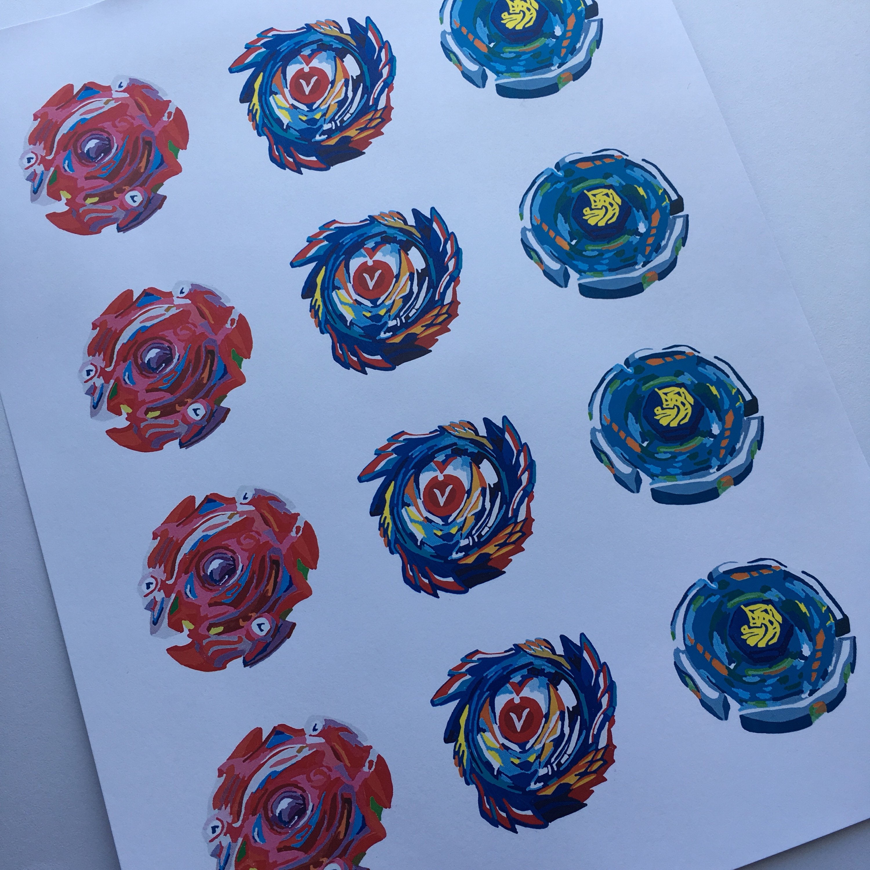 DIGITAL Beyblade Cupcake Toppers Bey Blade Spinners Birthday - Etsy Canada