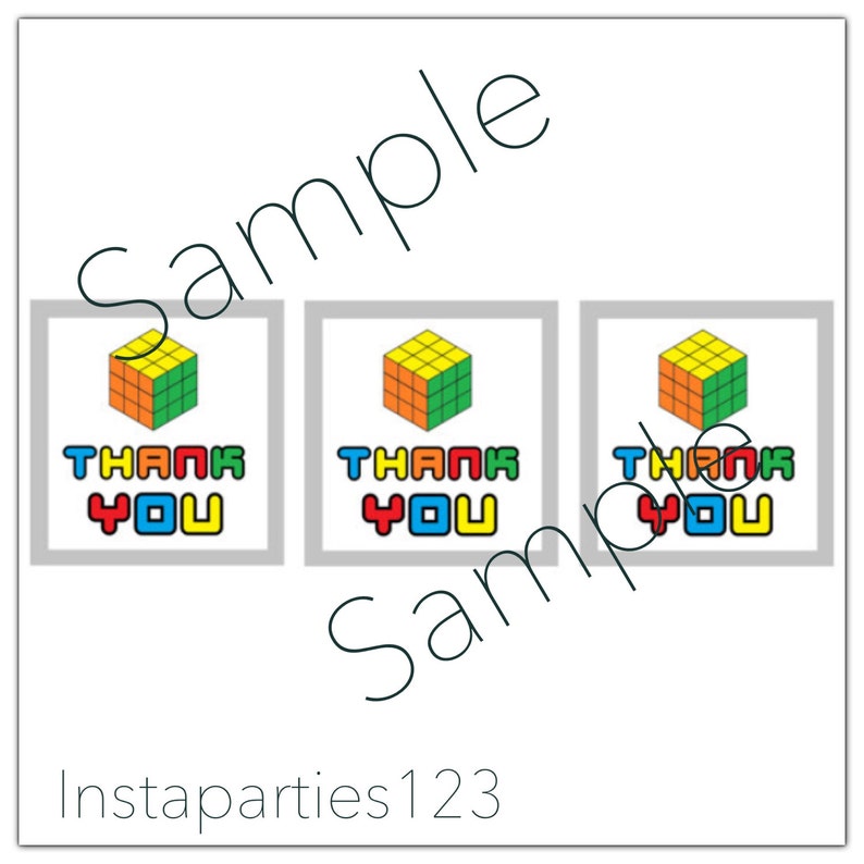 DIGITAL Rubiks Cube Complete Party Instant Download Editable - Etsy