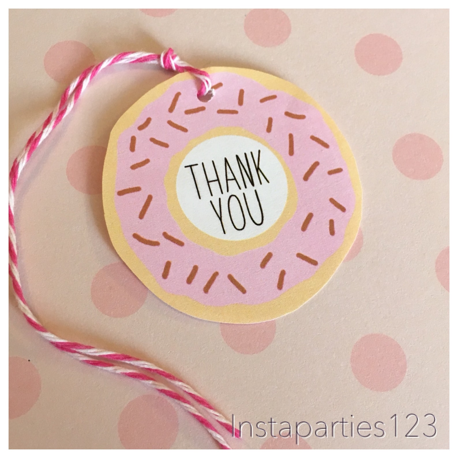 DIGITAL Donut Thank You Tags Doughnut Instant Download Teacher - Etsy