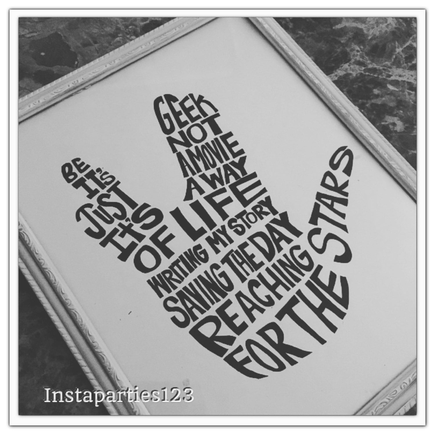 DIGITAL Geek Star Trek Spock Hand Digital Art Sign Instant | Etsy