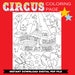 DIGITAL Circus Color Page Instant Download PDF File Greatest Show Big ...