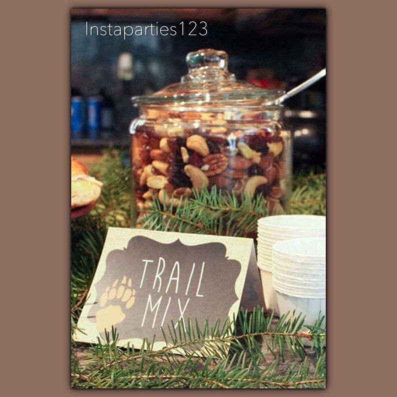 Woodland Forest Food Name Cards Instant Download Set of 10 - Etsy