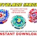 DIGITAL Beyblade Art Sign PDF Files Instant Download Images Decoration ...