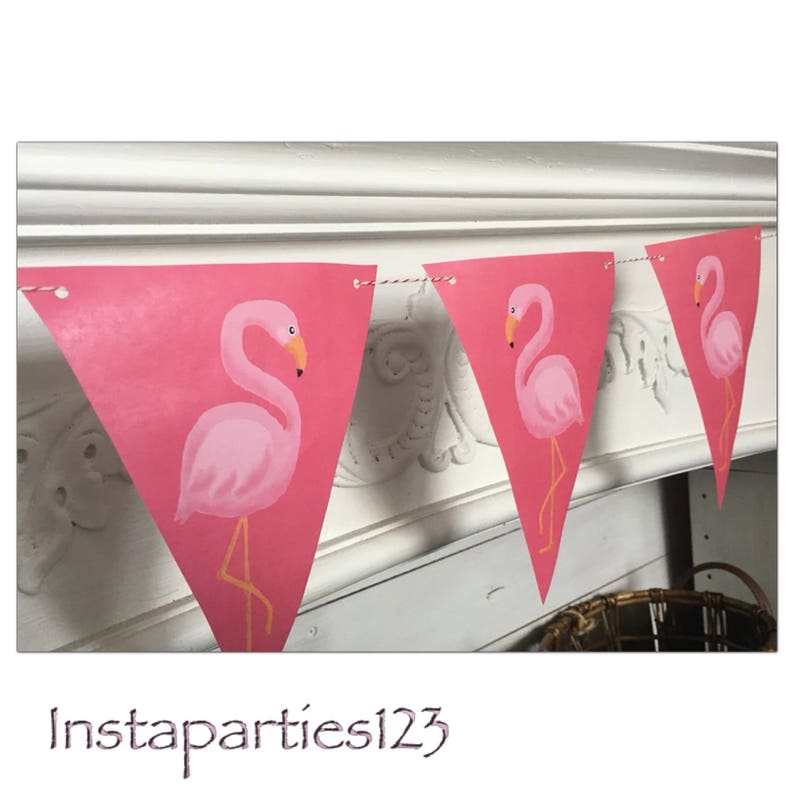 DIGITAL Flamingo Banner Pdf Instant Download Flamingle Party | Etsy