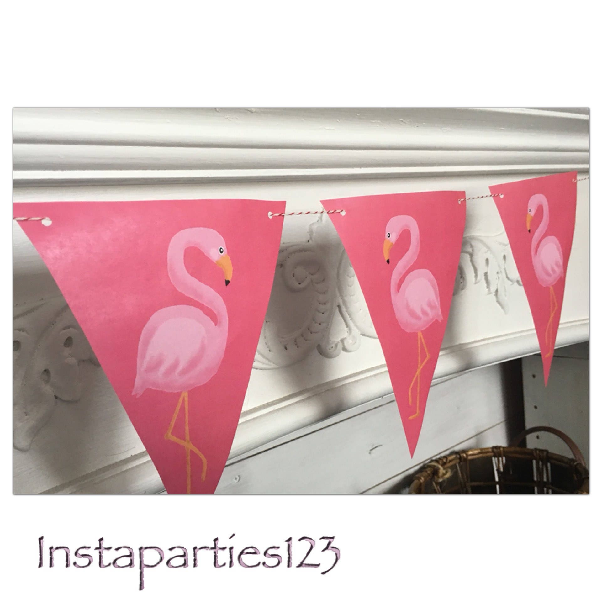 DIGITAL Flamingo Banner Pdf Instant Download Flamingle Party Birthday ...