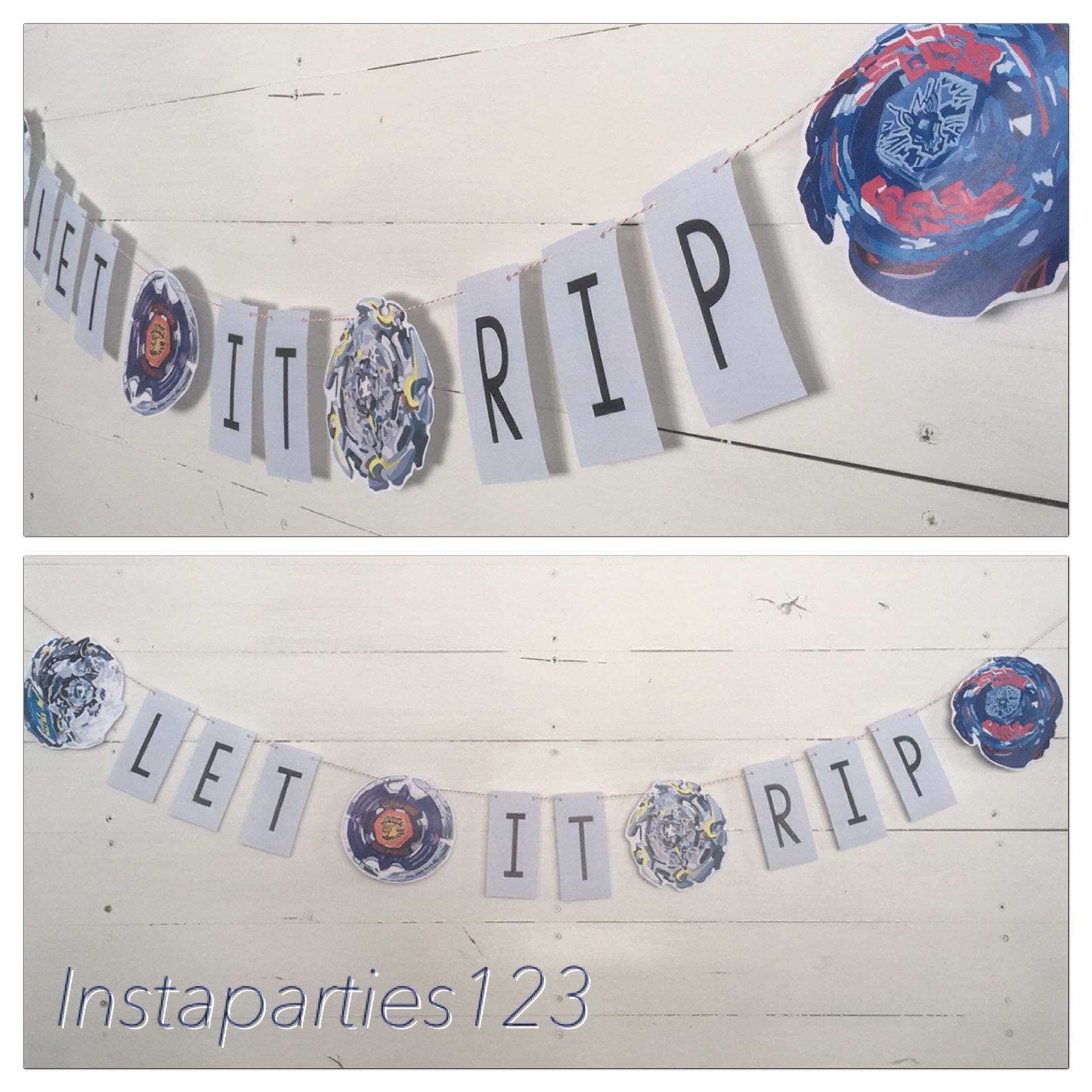 DIGITAL Beyblade Banner Instant Download PDF Files Birthday - Etsy