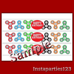 Digital Complete Party EDITABLE Fidget Spinner Birthday Let's Party Set ...