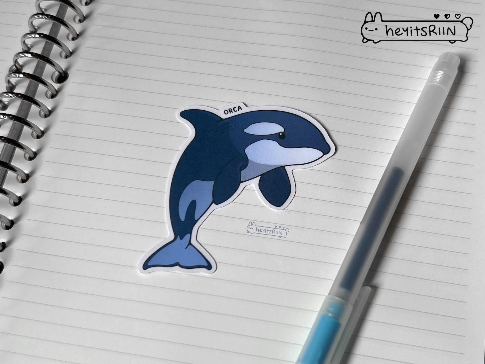 Orca Sticker Sheet & Vinyl Sticker Set | Killer Whale Stickers | Ocean ...
