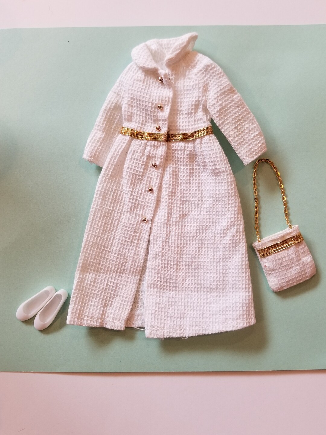Barbie Skipper OUTFIT 1972 White Bright 'N Sparkling #3374 Complete - Etsy