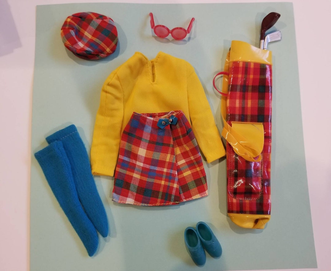 1960s Mattel Barbie, Golfing Greats Mattle #3413 Vintage Barbie Clothes ...