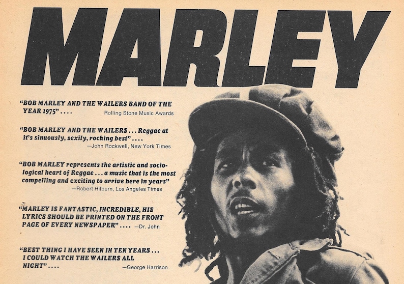 1976 Bob Marley & the Wailers 'rastaman Vibration' Original Music ...