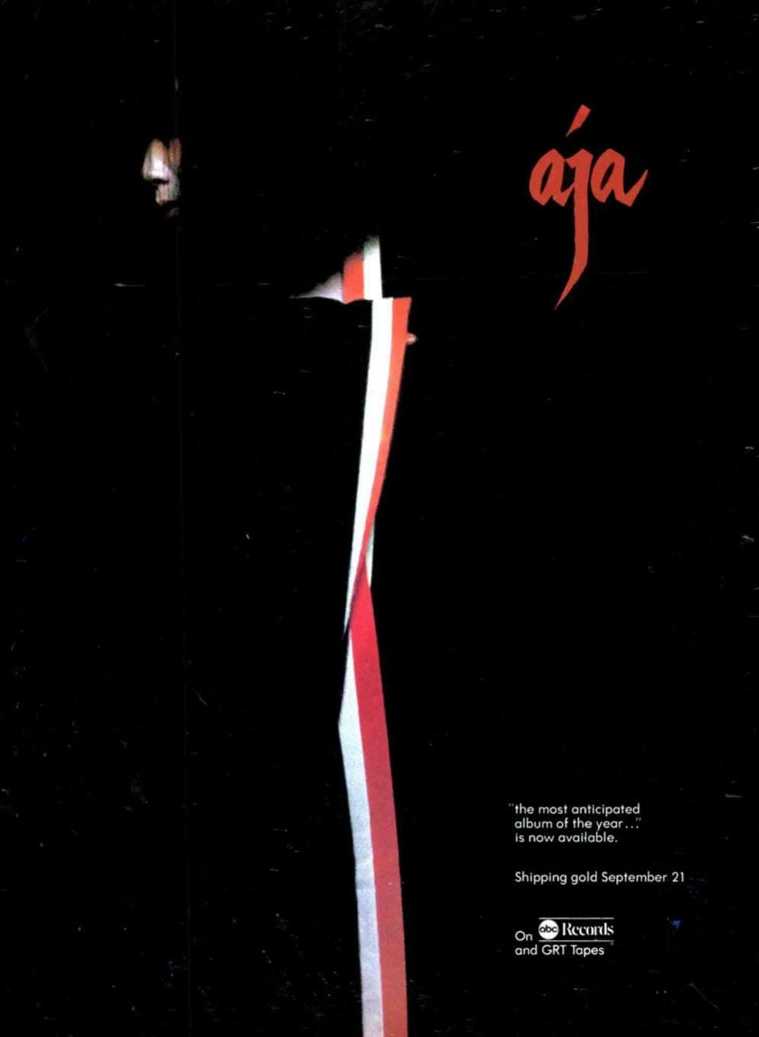 1977 Steely Dan 'aja' Album Release Original Music Industry Promotional ...