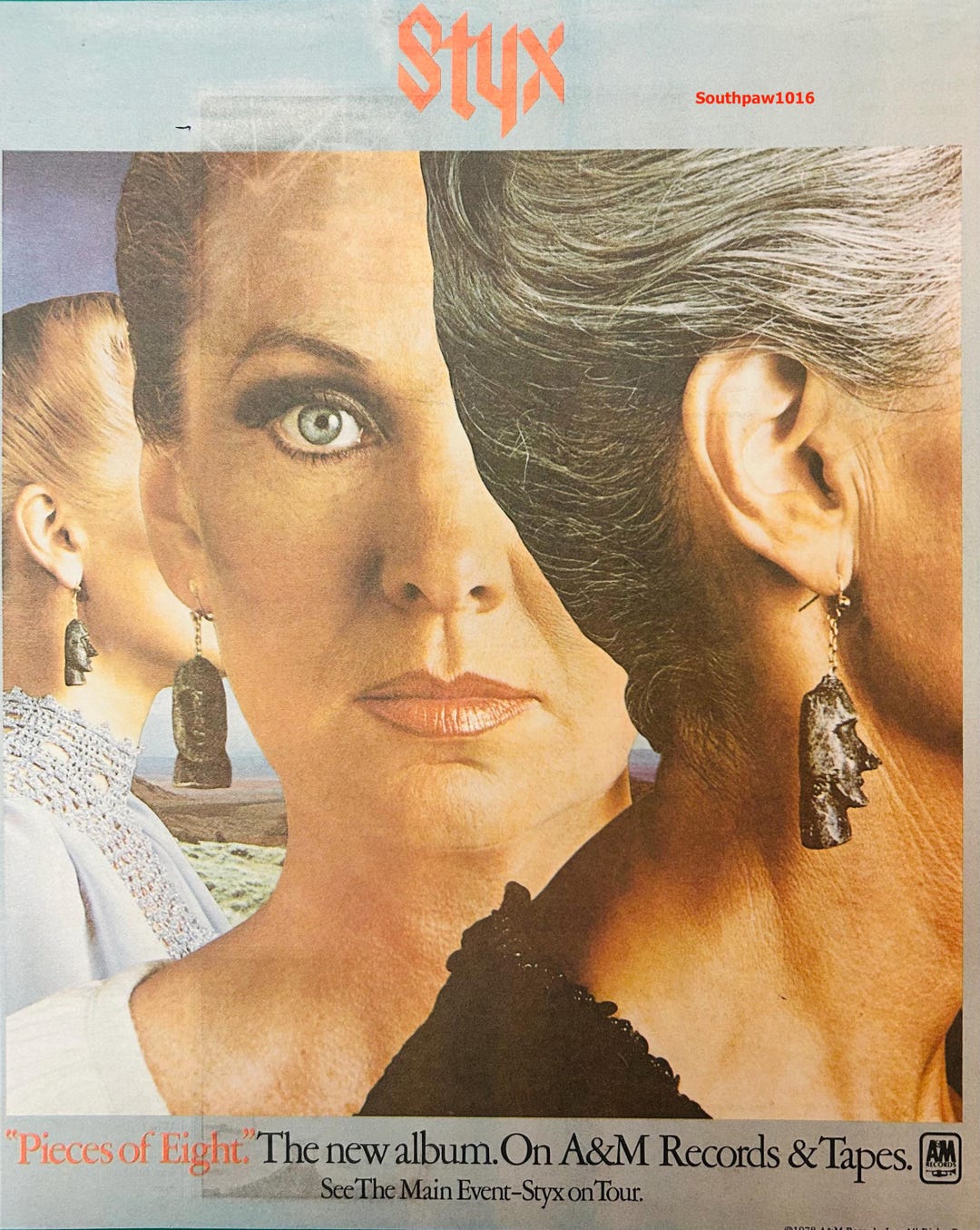1978 Original Styx 'pieces of Eight' Album Release Music Industry ...