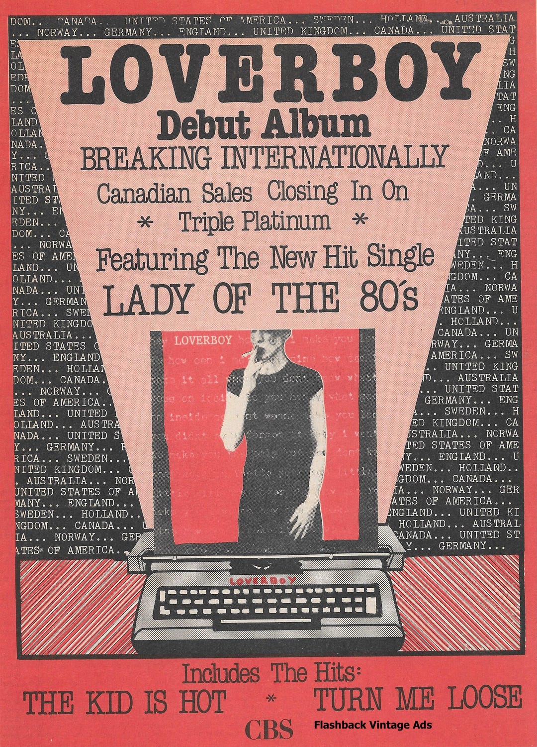 1980 Loverboy Debut Album 'turn Me Loose/the Kid is Hot Tonight' Record ...