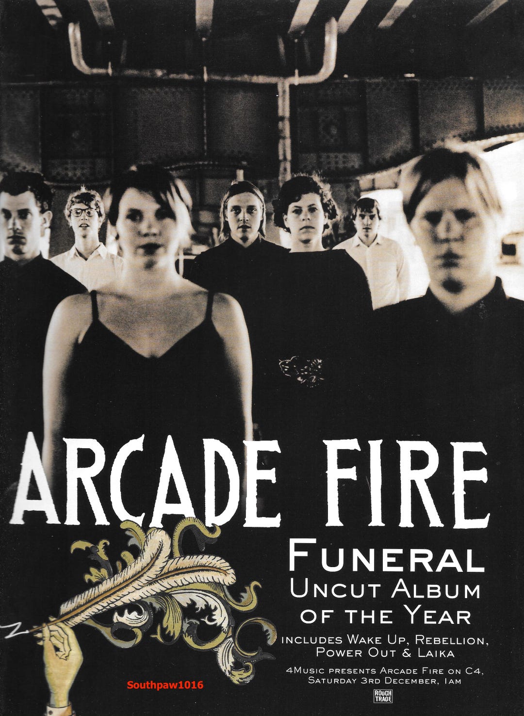 2004 Arcade Fire 'funeral' Original Album Release Music Industry ...