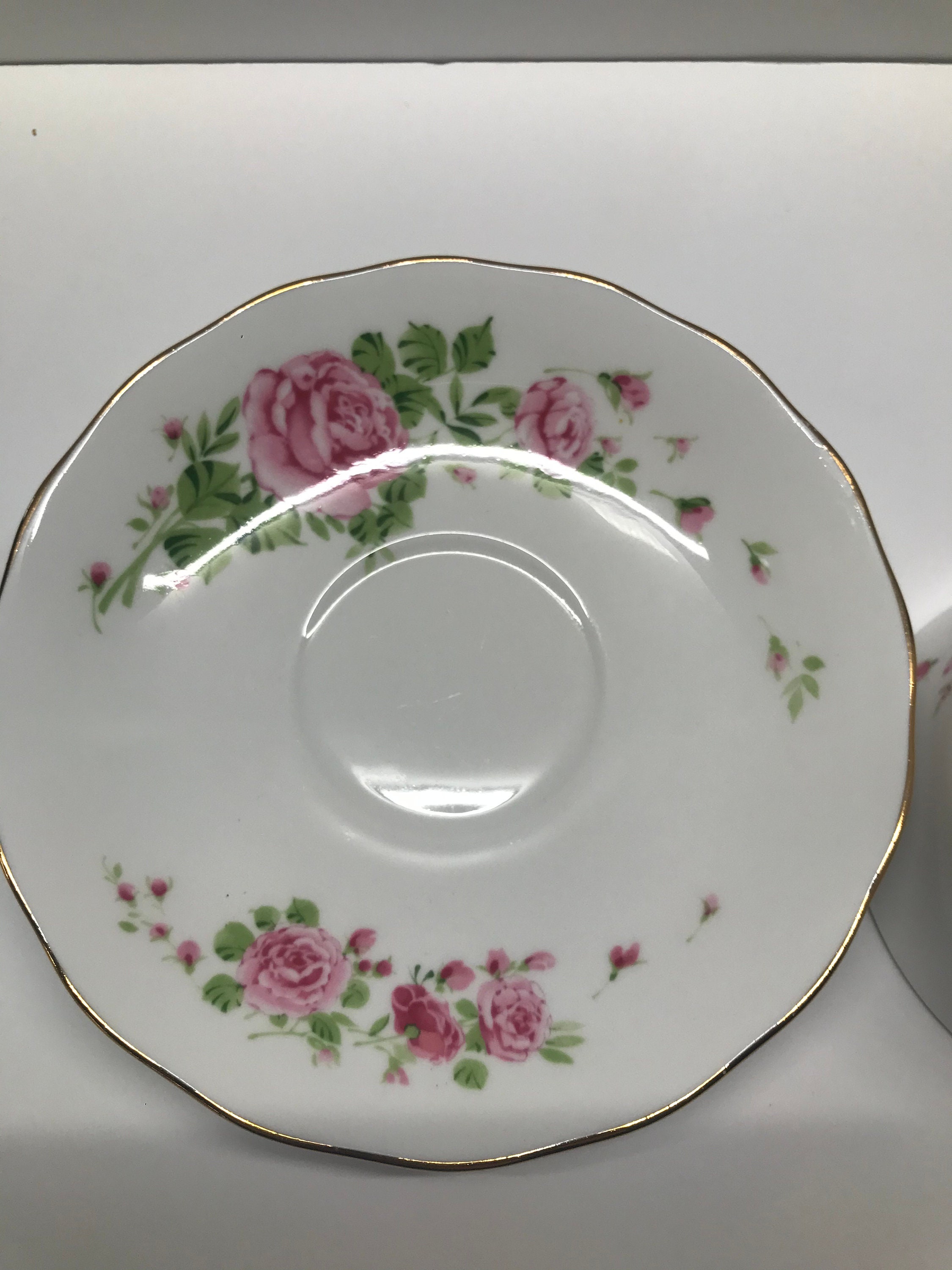 Vintage Avon Tea Cup and Saucer Pink Roses 1974 Fine Bone - Etsy