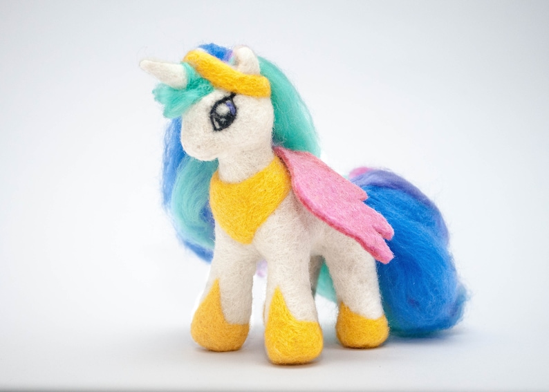 Needle Felt Princess Celestia , Princess Luna, My Little Pony, Needle ...