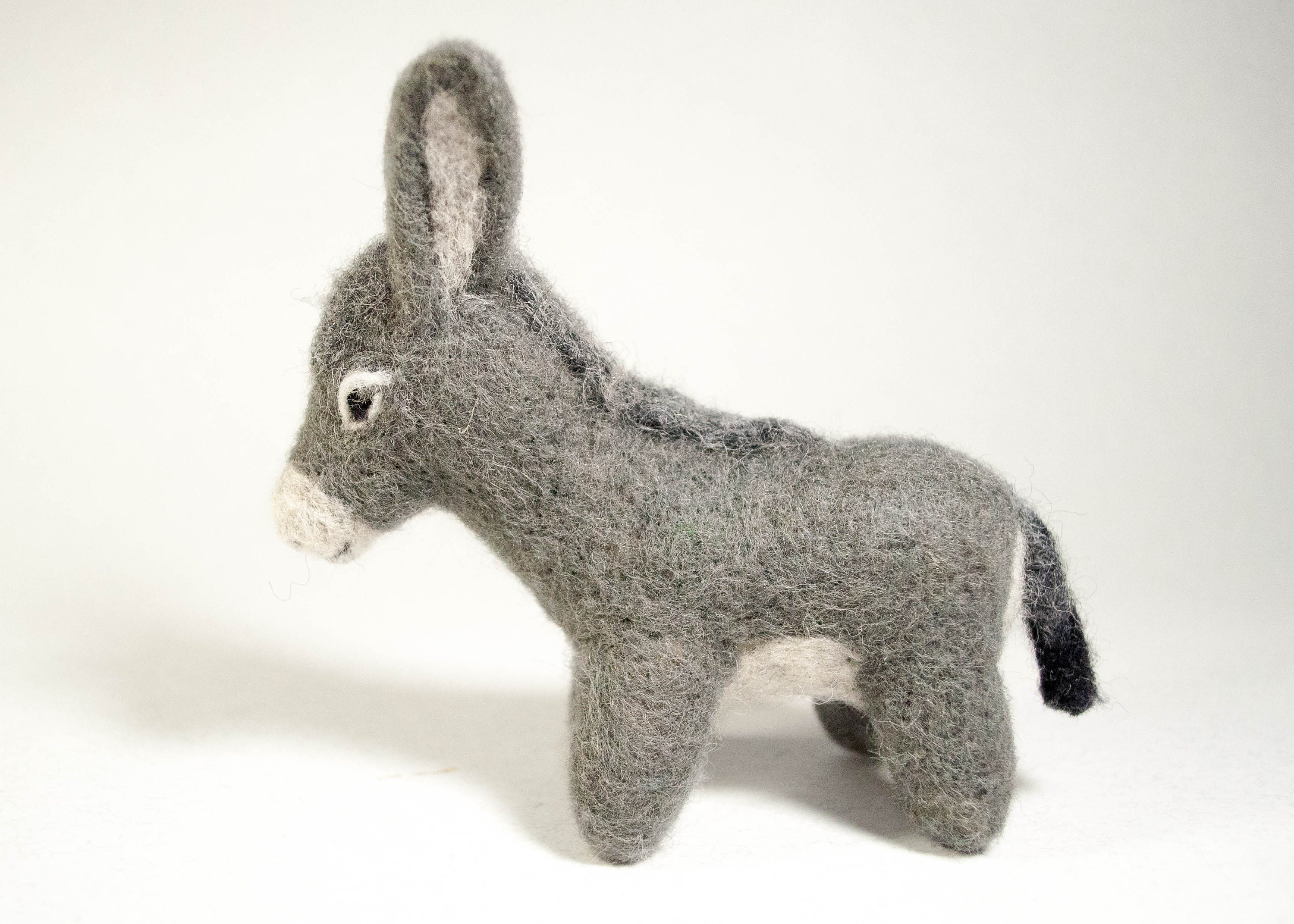 Needle Felt Donkey Maria Donkey Christmas Animals Waldorf - Etsy UK