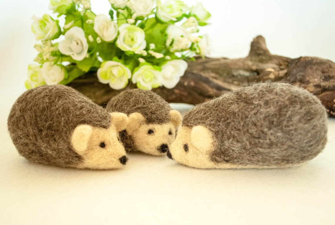Needle Felted Animal Felted Hedgehog Wool Hedgehog Felt - Etsy