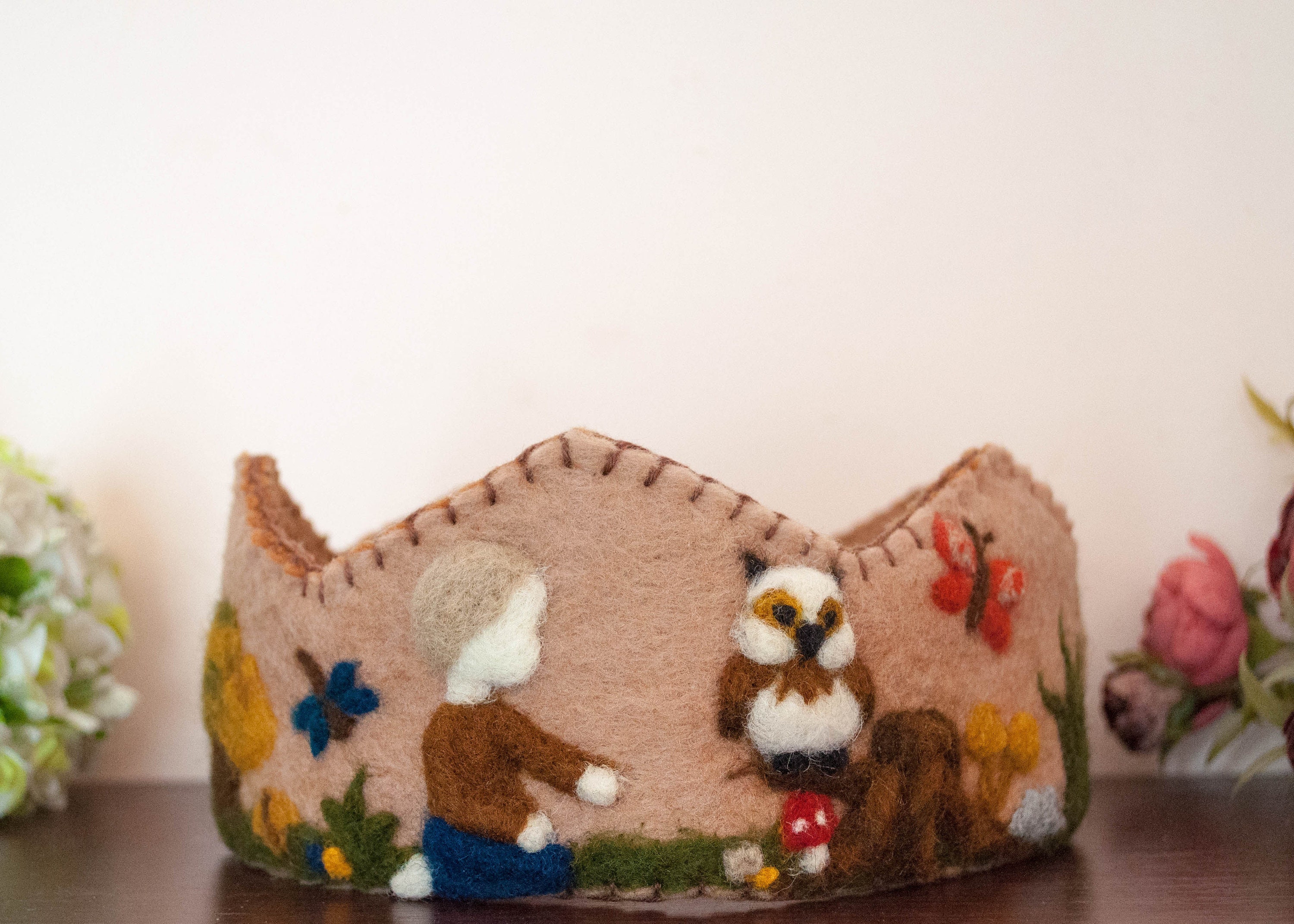 Waldorf Personalized Crown Wool Birthday Crown for Boy Felt - Etsy