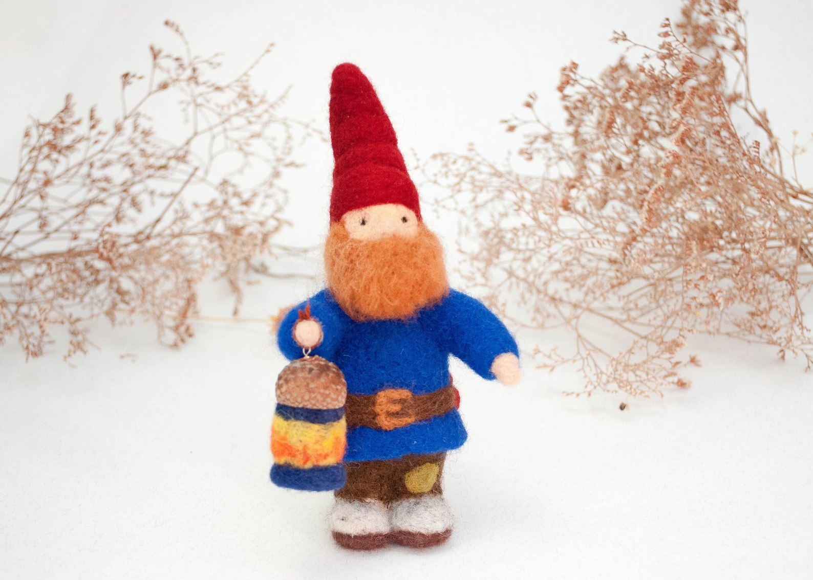 Needle Felted Woodland Gnome Felt Gnomes Waldorf Gnome Wool | Etsy