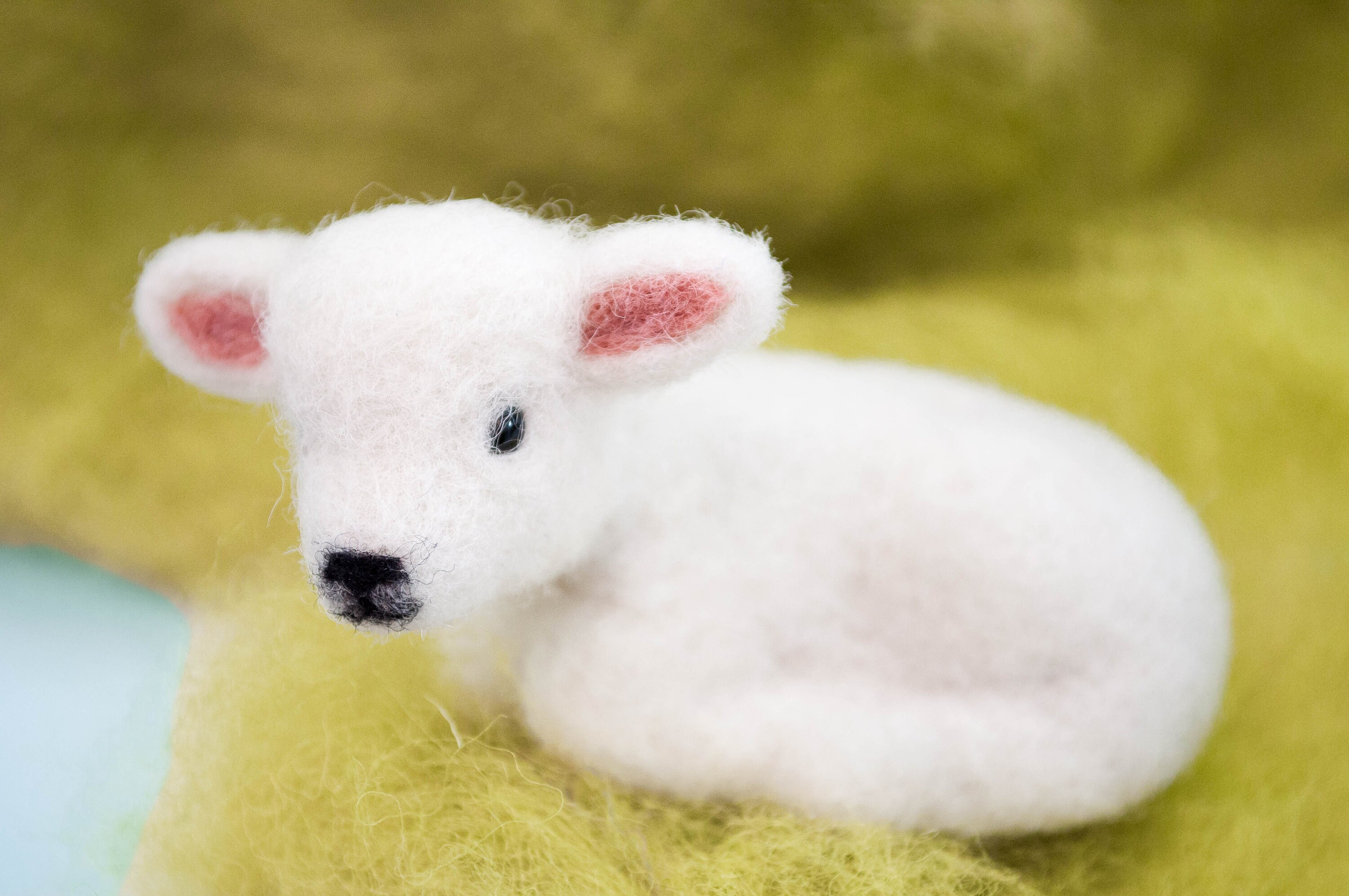 Needle Felted White Lamb Nativity Set Needle Felted Animal | Etsy