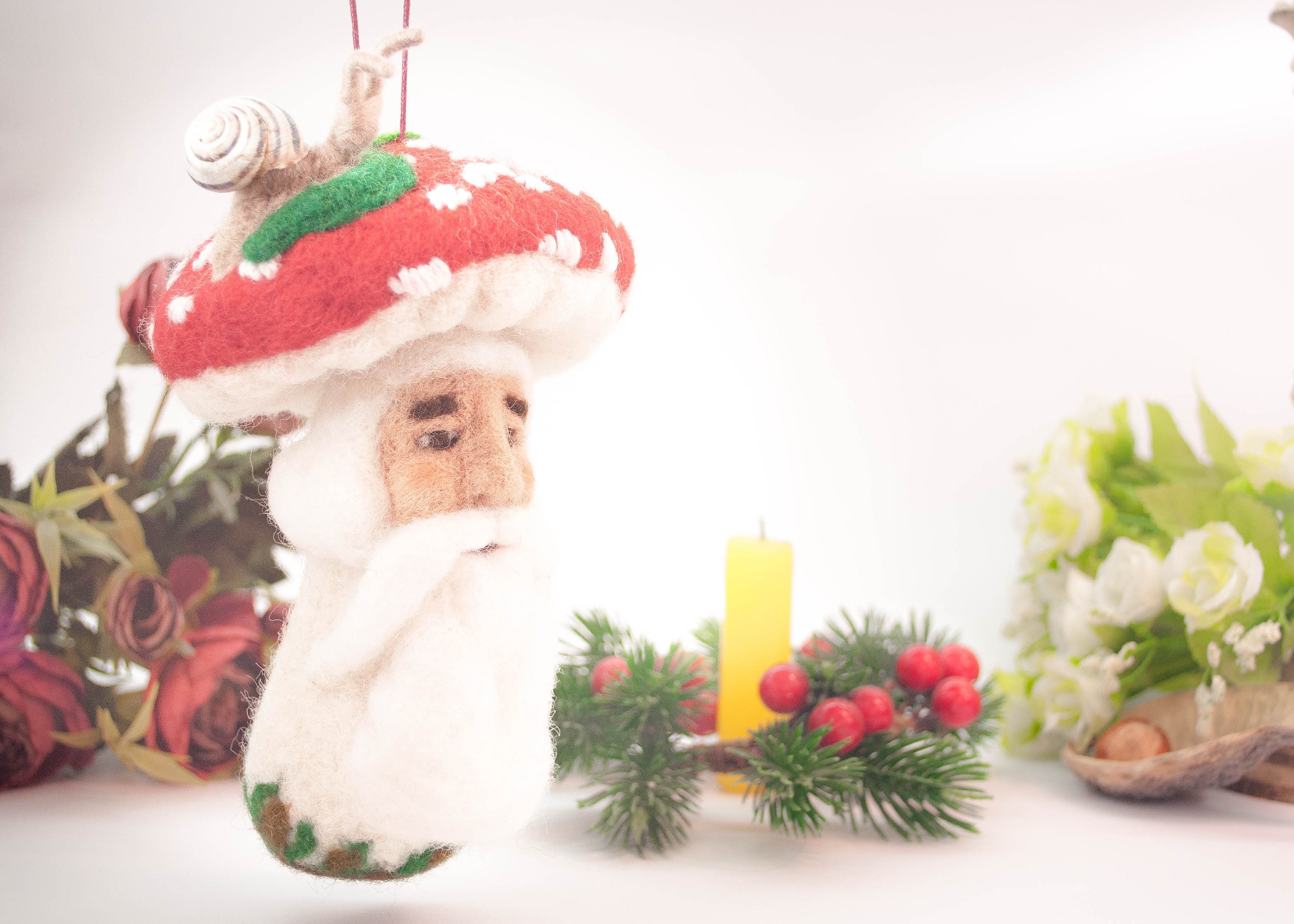 Felted Mushroom Christmas Ornaments Handmade Christmas Tree - Etsy Canada