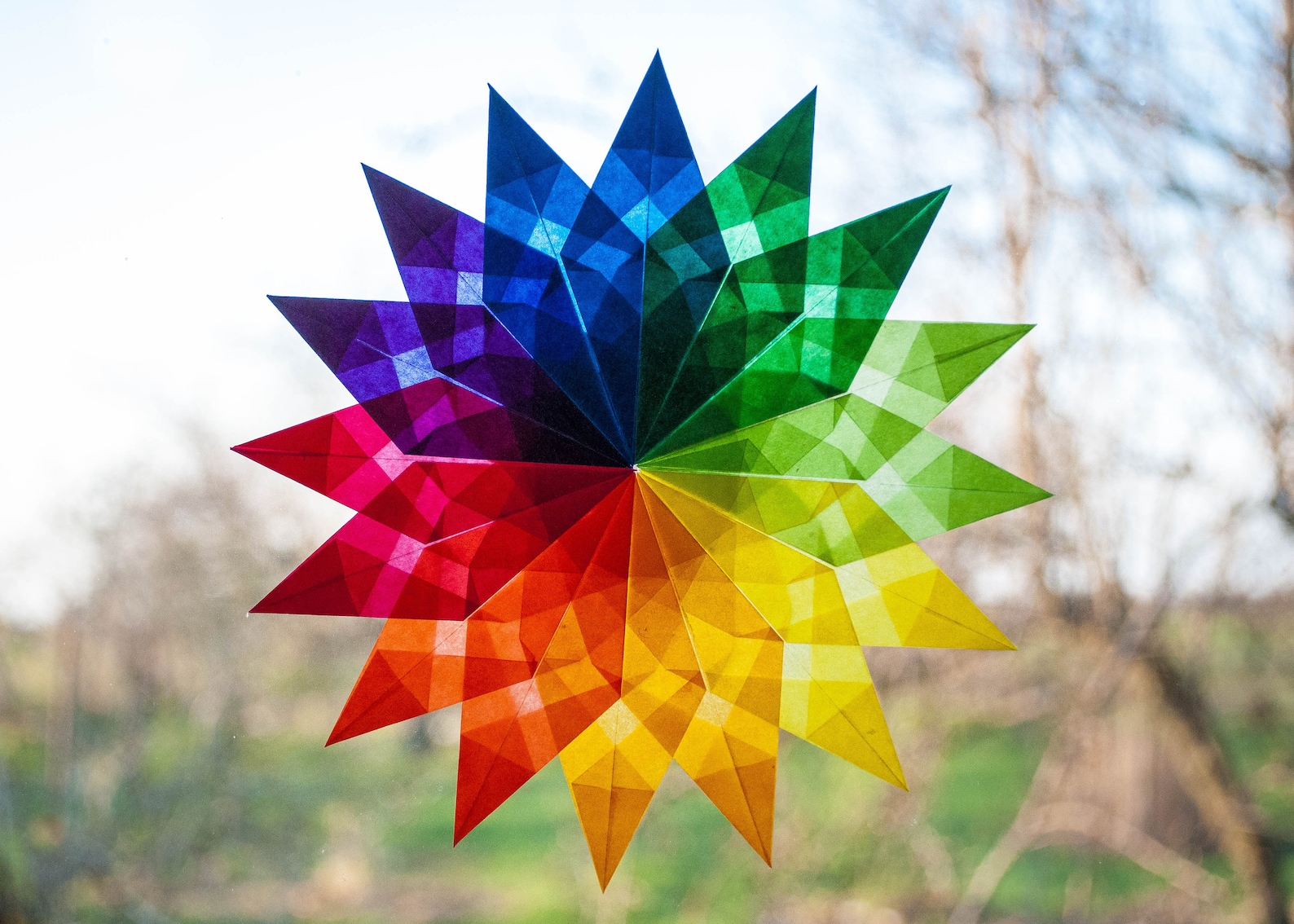Waldorf Window Stars Rainbow Window Christmas Decals Kite - Etsy