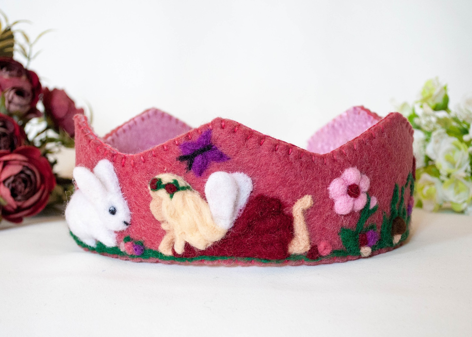 Waldorf Personalized Crown Wool Birthday Crown Felt - Etsy