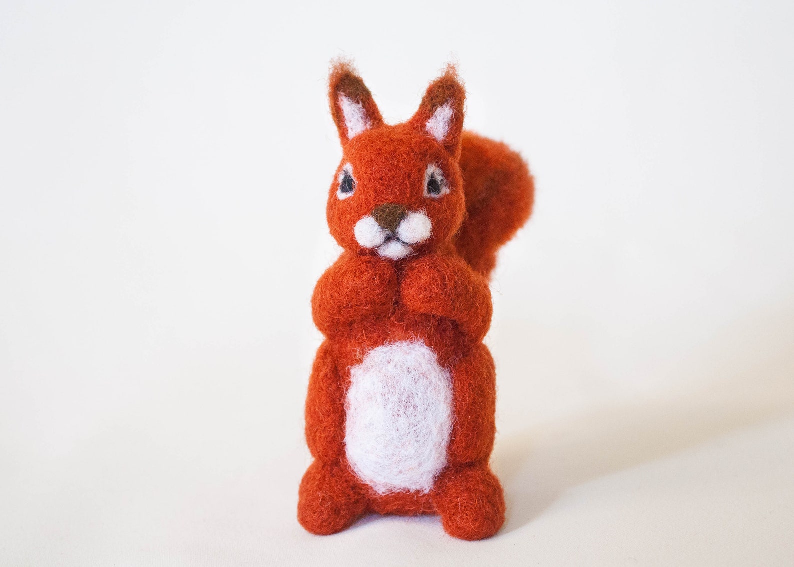 Needle Felted Squirrel Wool Animals Wool Squirrel Felt - Etsy