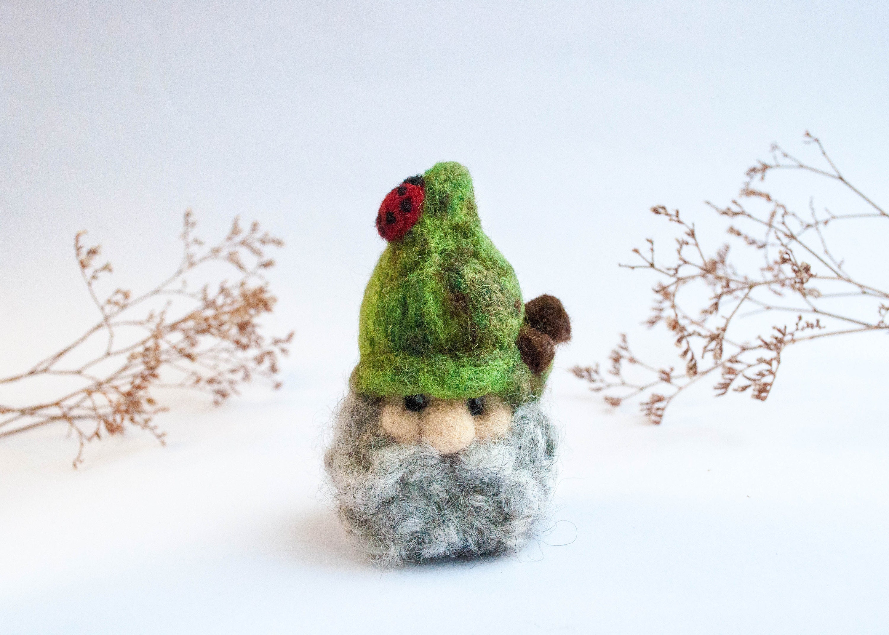 Needle Felted Woodland Gnome Felt Gnomes Waldorf Gnome - Etsy