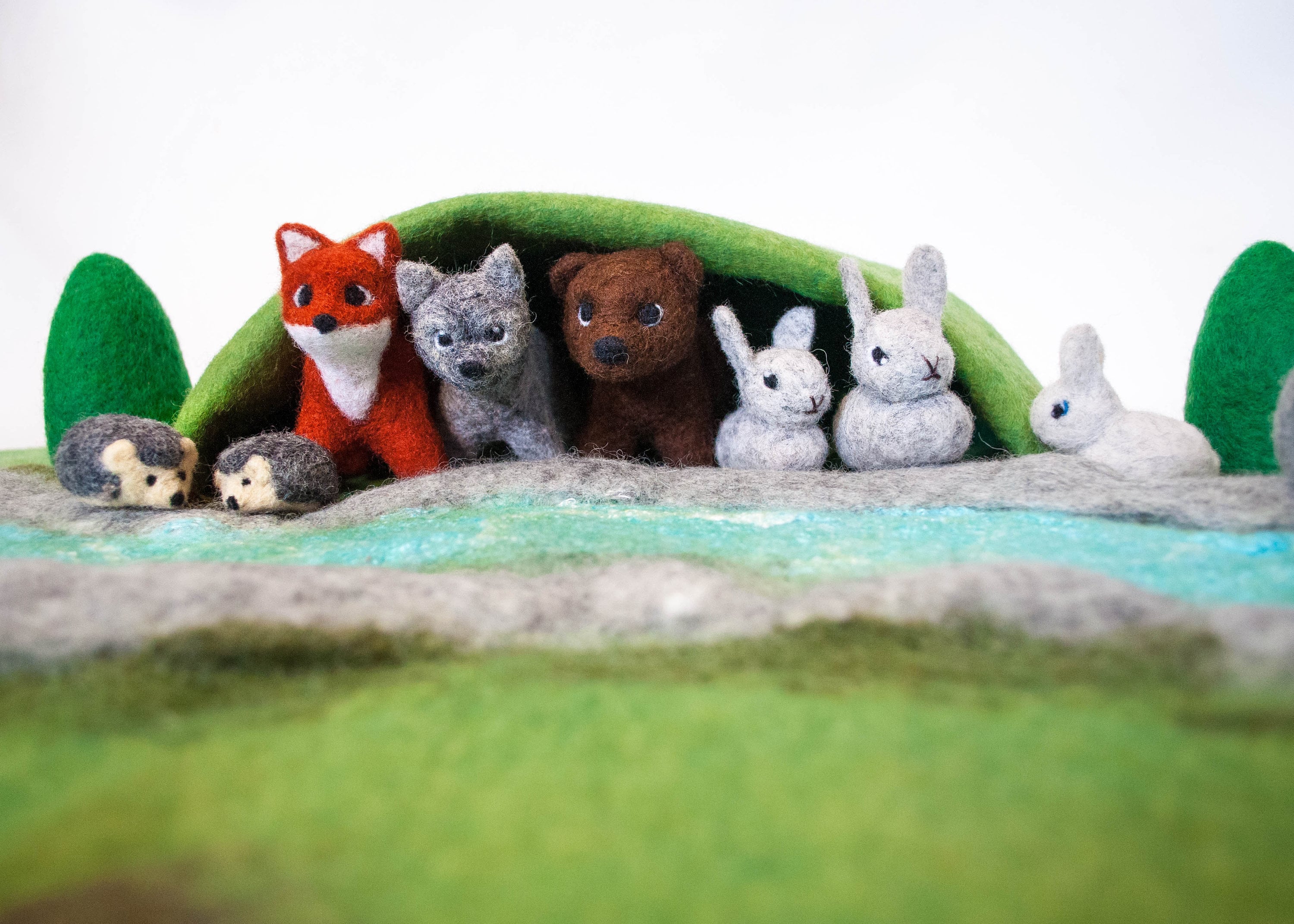 Art & Collectibles Fiber Arts Little Critters Owl and Bunny Rabbit Bear ...
