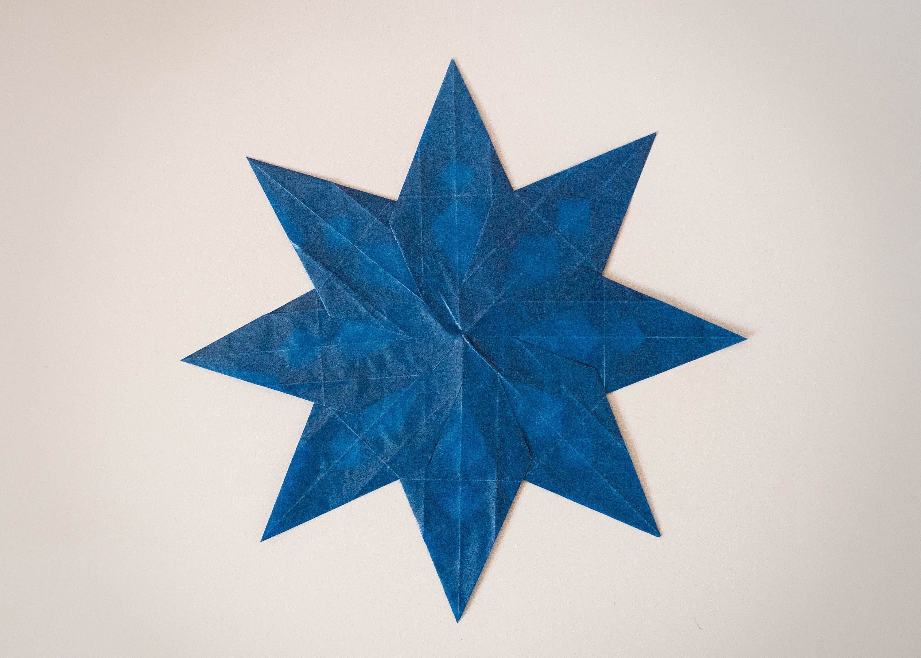 Waldorf Window Stars blue Stars window christmas decals kite | Etsy