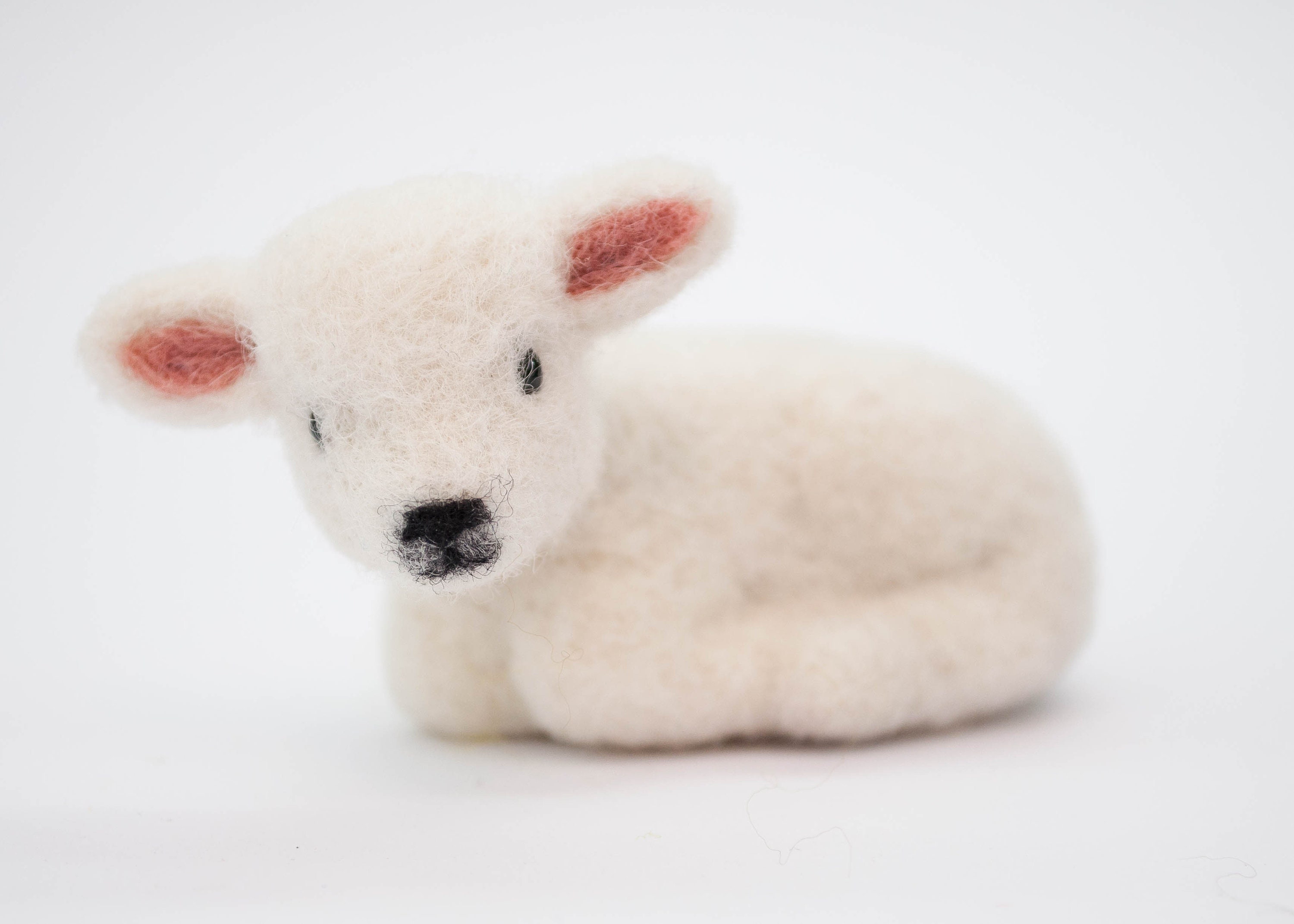 Needle Felted White Lamb Nativity Set Needle Felted Animal | Etsy