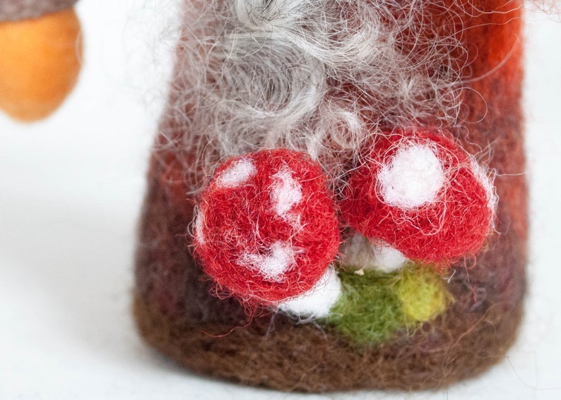 Needle Felted Woodland Gnome Felt Gnomes Waldorf Gnome - Etsy
