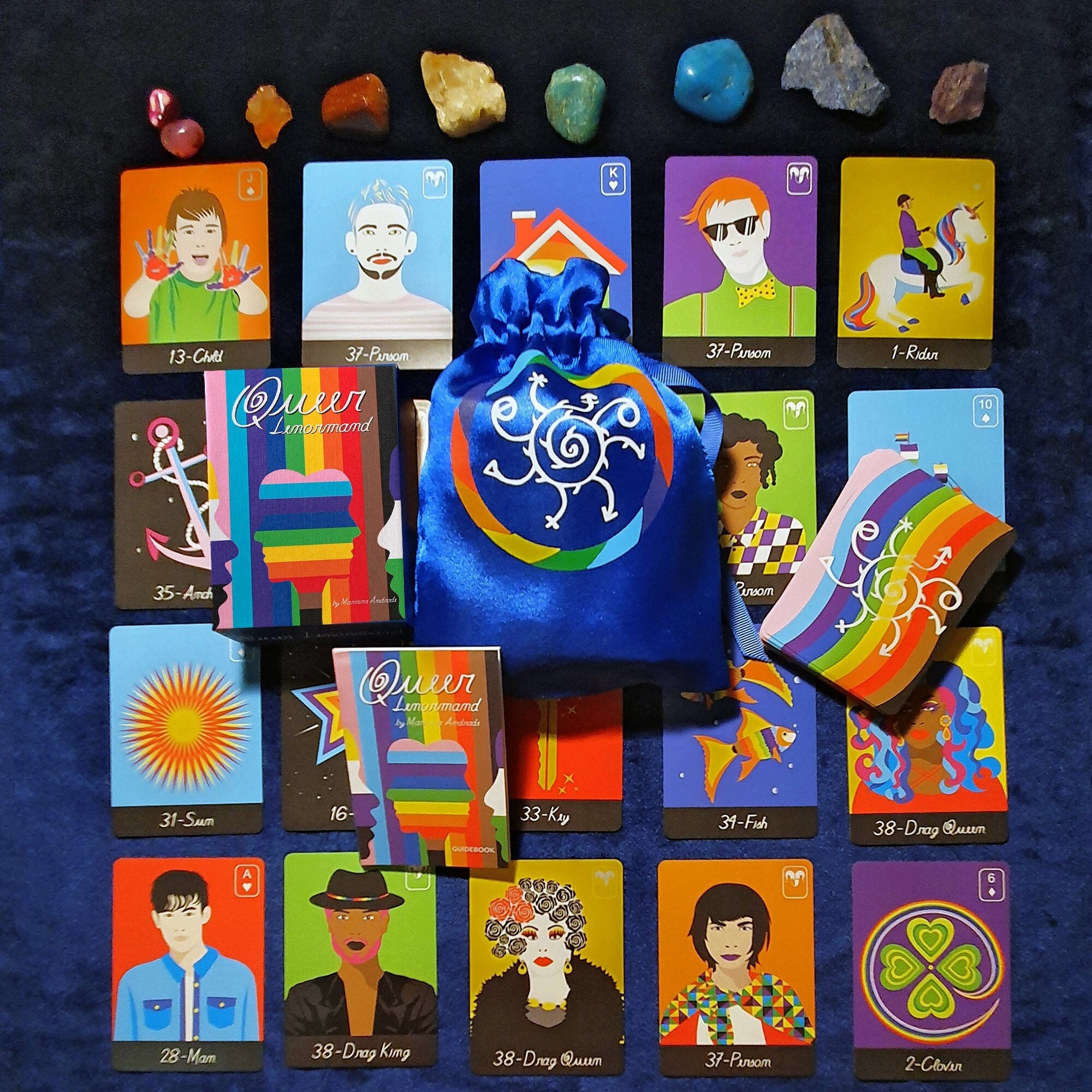 Queer Lenormand Deck Modern Design LGBTQIA Oracle Cards | Etsy